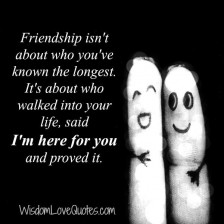 If you have one true friend your lucky - Wisdom Love Quotes